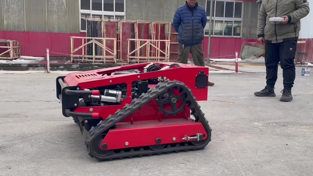 Crawler Robot Lawn Mower Self Propelled Remote Control Garden Grass ...