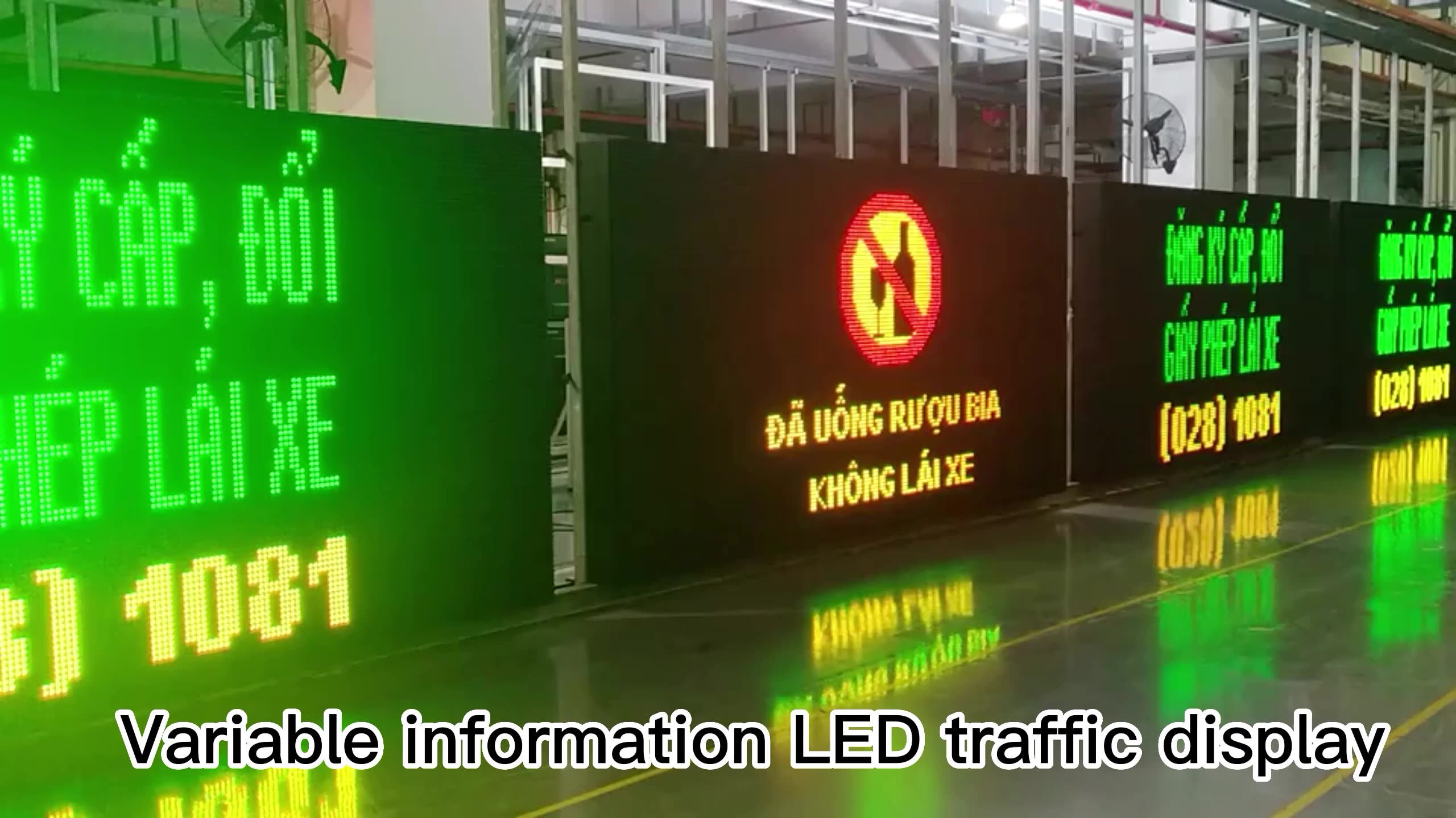 Highway Road Traffic Congestion Led Variable Information Guidance Sign ...