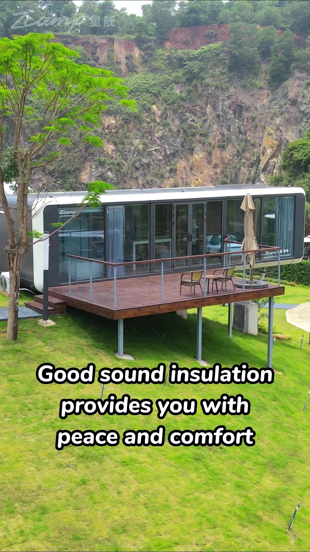 Zcamp A7 Portable Camping Capsule Glass Prefabricated Modern Eco ...