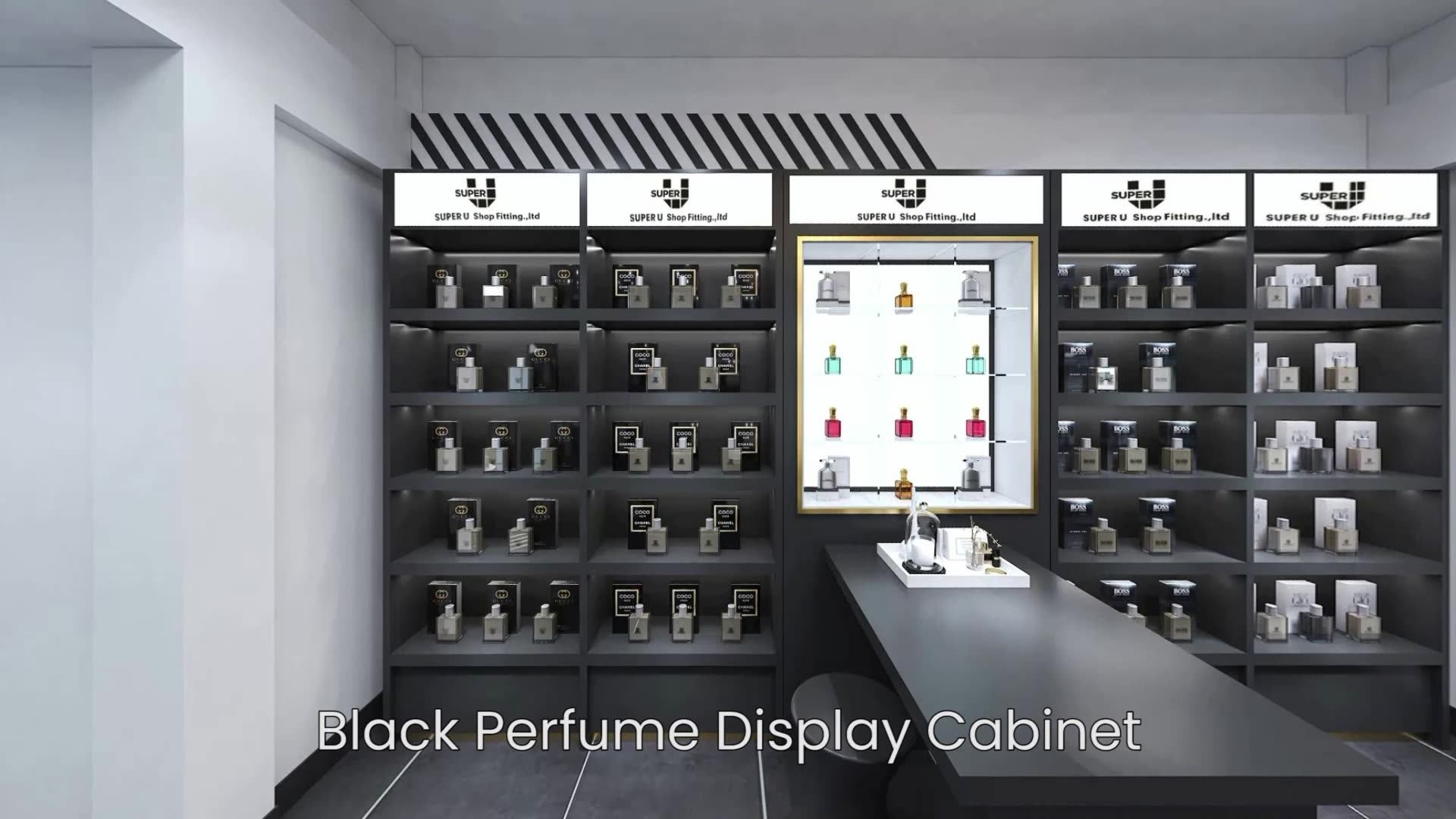 Custom Luxury Decoration Perfume Store Interior Design Furniture ...
