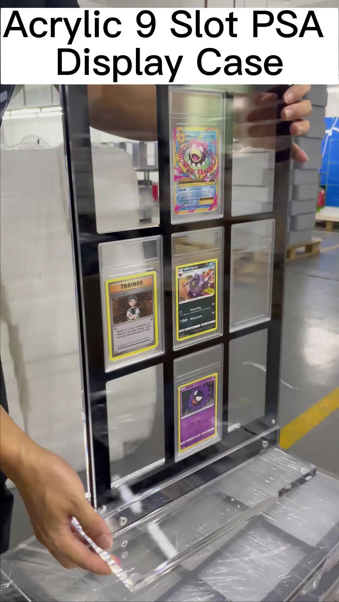 Rayyi Custom Desktop Clear Acrylic Pokemon Grading Card Frame Holder ...