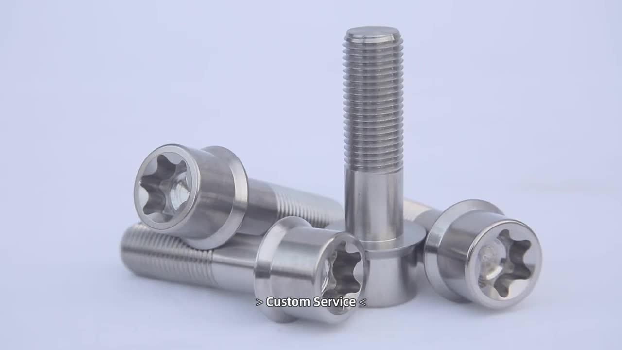 Titanium 12 Point Flange Bolts,Unf Thread,Dimple Holes At Head ...