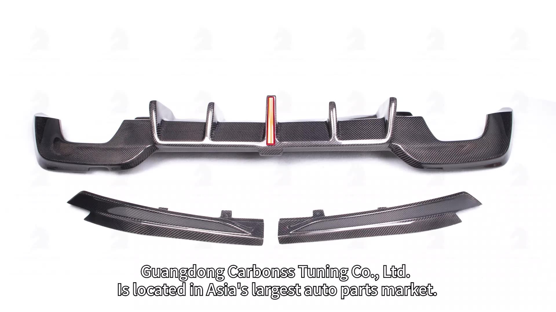 Carbon Fiber Kbl Rear Diffuser For Bmw G20 330i M Sport 2019+ - Buy For ...