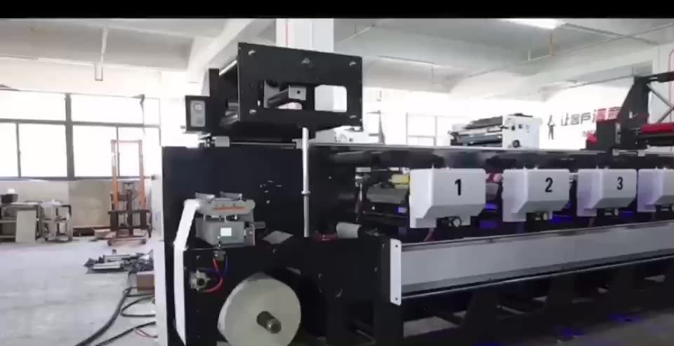 Inline Flexographic Printer Label Flexo Printing Machine And Film ...