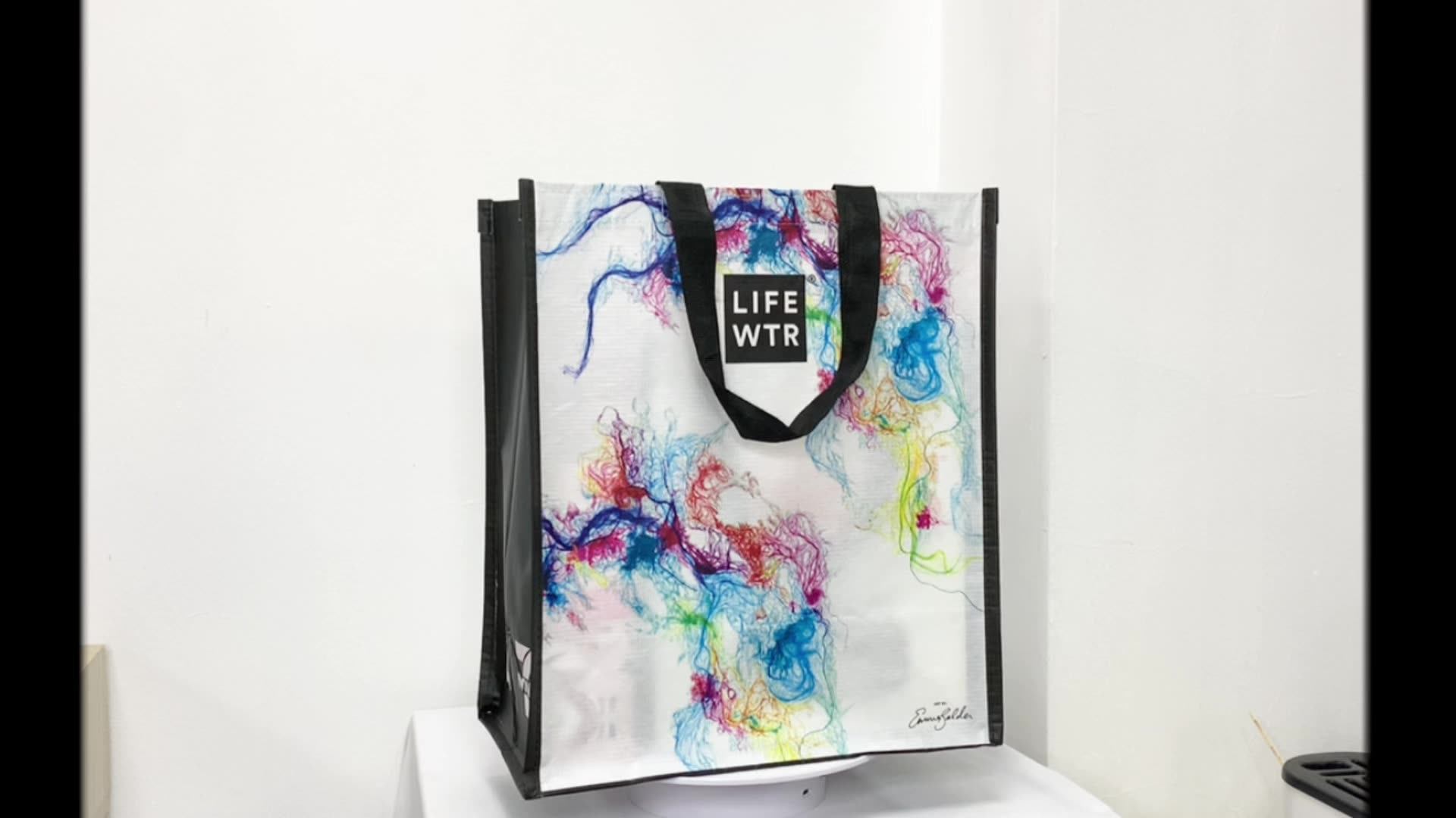 Customized Matte Laminated Custom Design Rpet Recycling Large ...