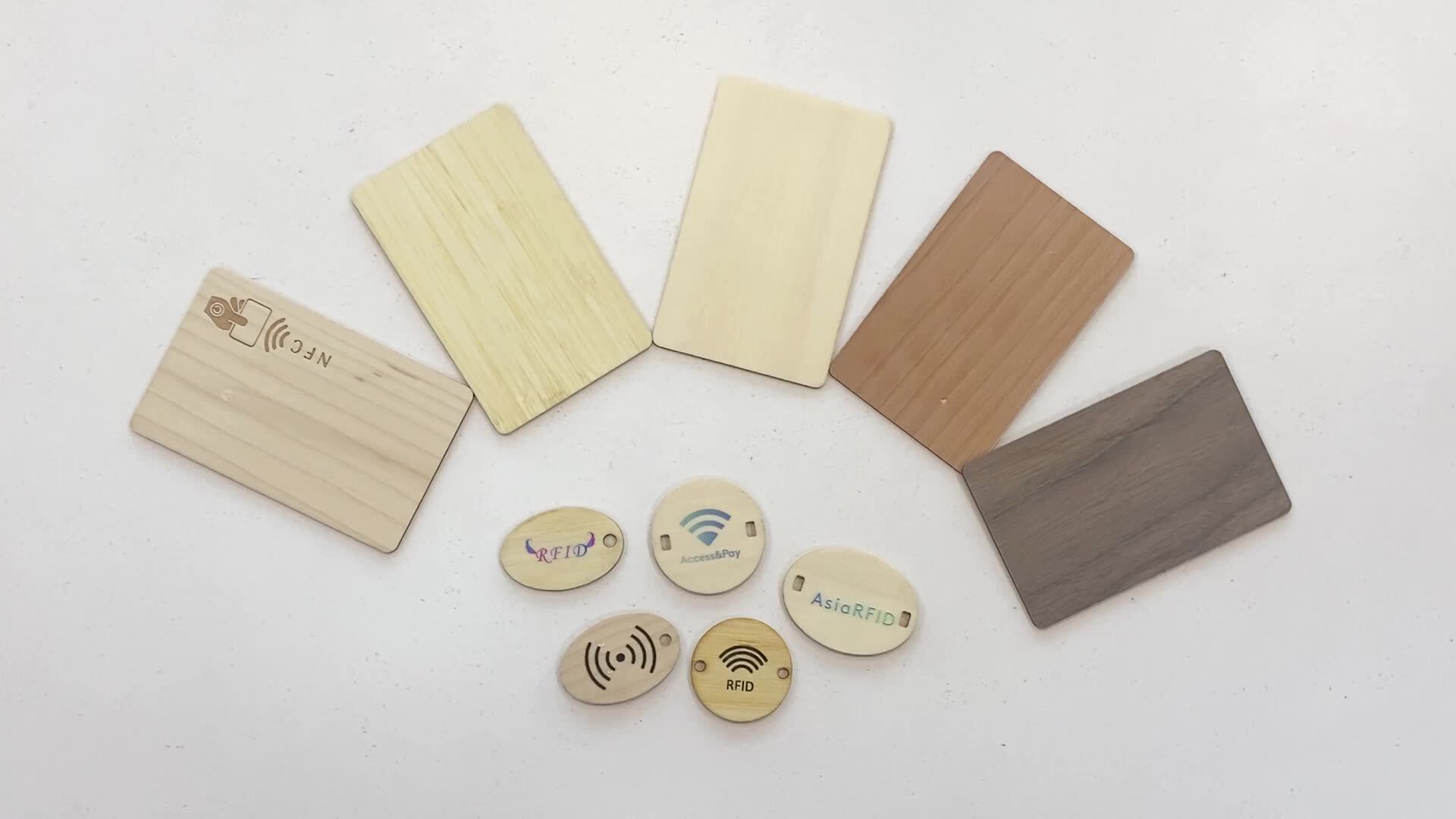 Waterproof Ntag 213/ 215/ 216 Rfid Hotel Key Card Nfc Business Wood ...