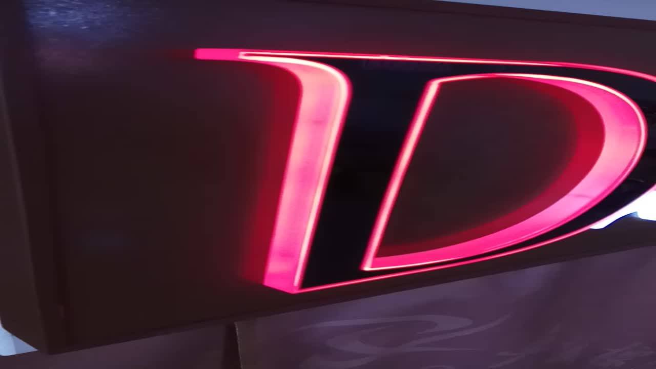 Factory Price Side Lit Acrylic Letters Edge Lit Hotel Room Door Numbers ...