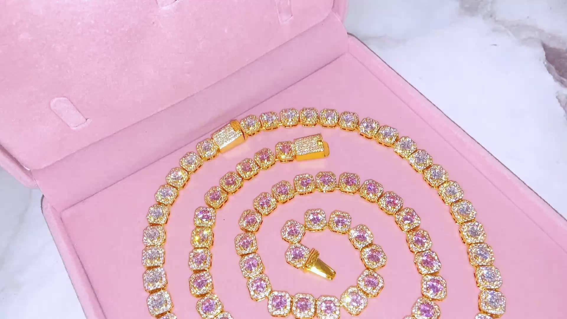 Tik Tok Trend Bling Sparkling Unique Boho Bracelets Geometric Link ...