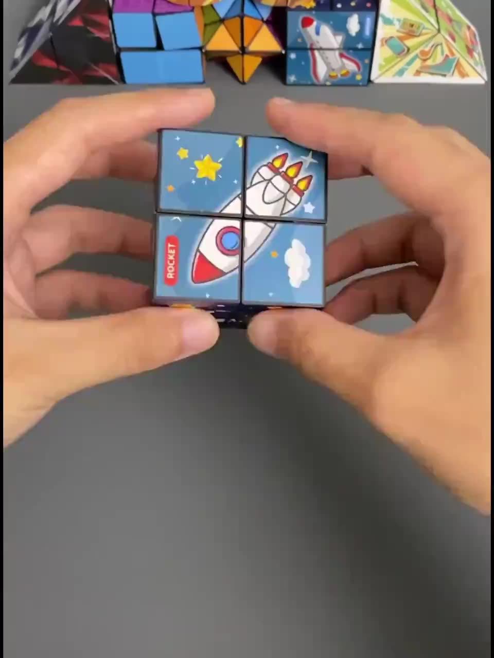 Magnetic Magic Infinity Cube Transforming Geometric Puzzle Hot Sale ...