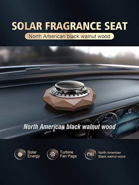 Luxury Models Walnut Solid Wooden Solar Air Freshener Aromatherapy ...
