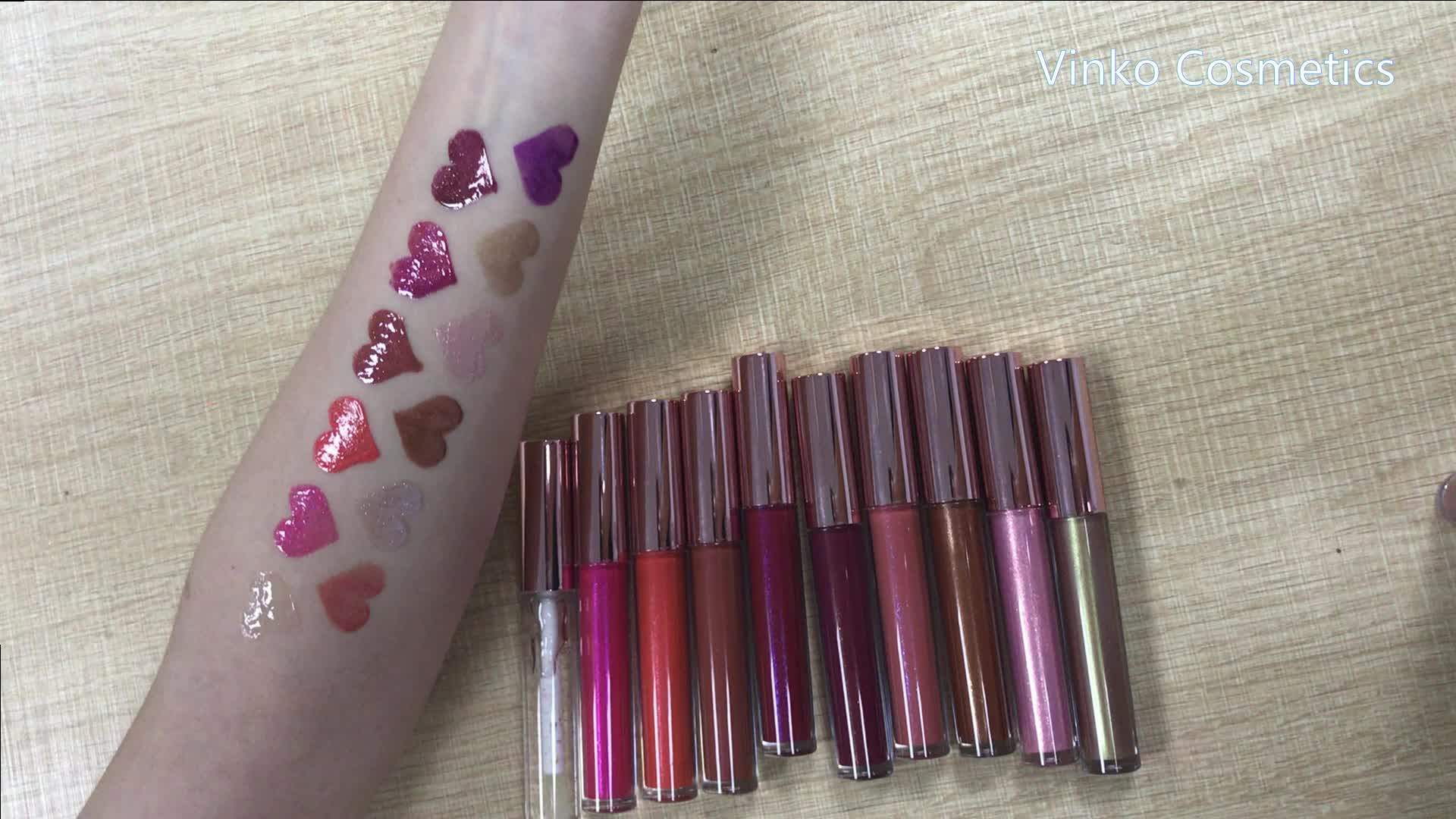 Waterproof Clear Shiny Branded Lip Gloss Private Label Lip Gloss In ...