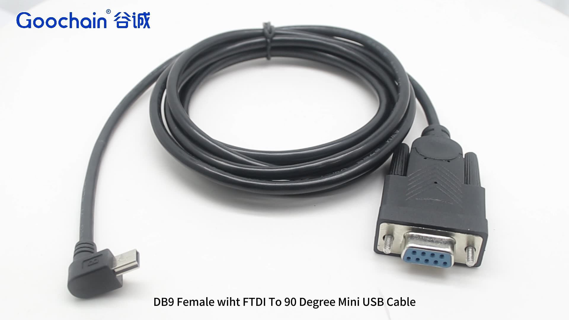 Db9 Female Ftdi To Mini Male 90 Degree Bend Cable - Buy Usb To Rs232 ...