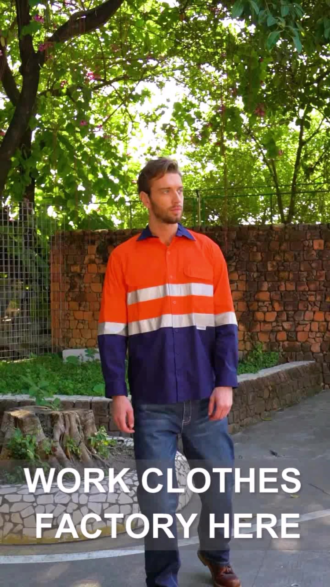 Wholesale Reflective Fire Resistant Uniform Shirt Frc Shirts Safety ...