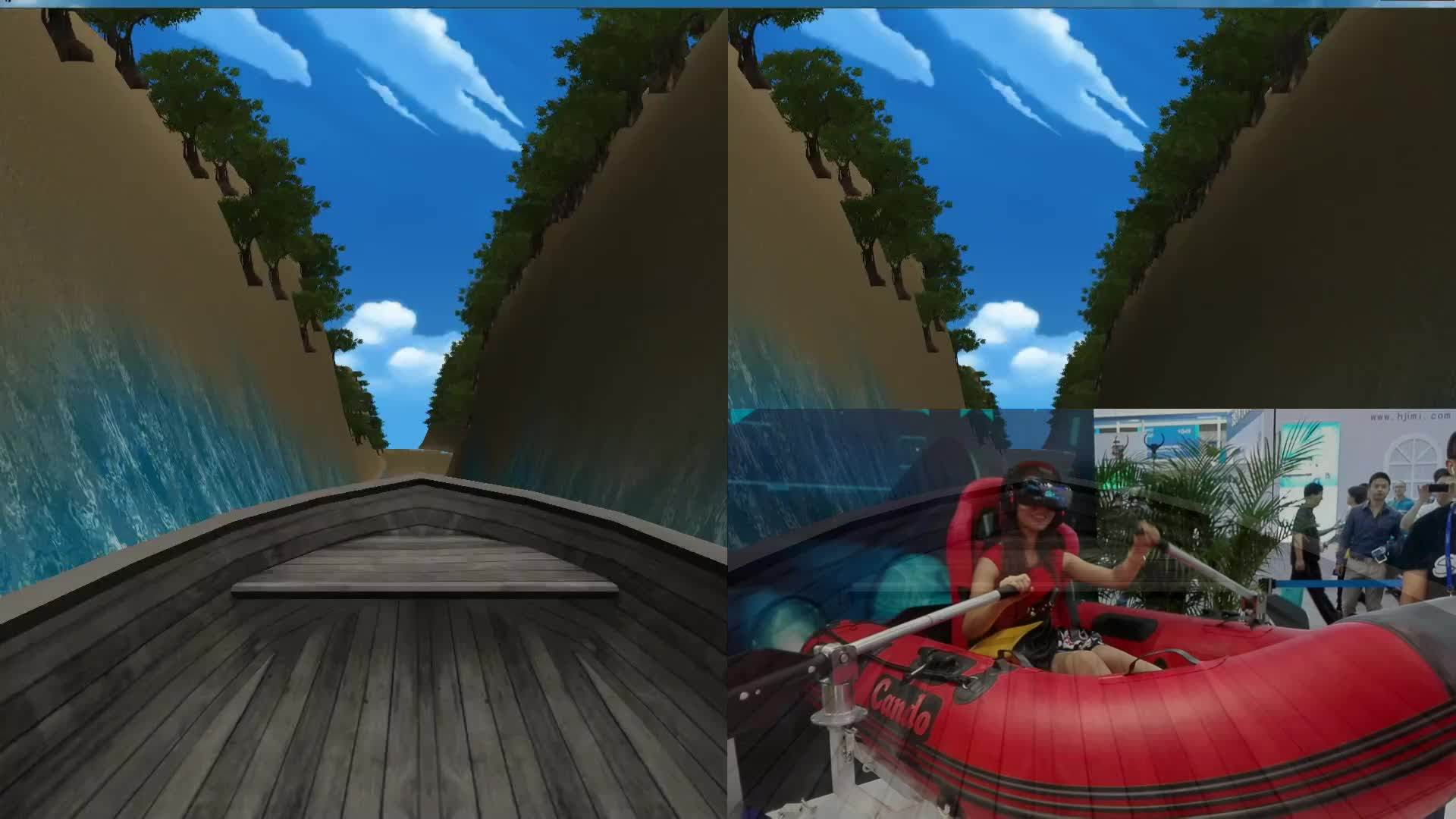 2019 White Water Rafting Game Machine Simulator 1 Seat Water Drifting ...