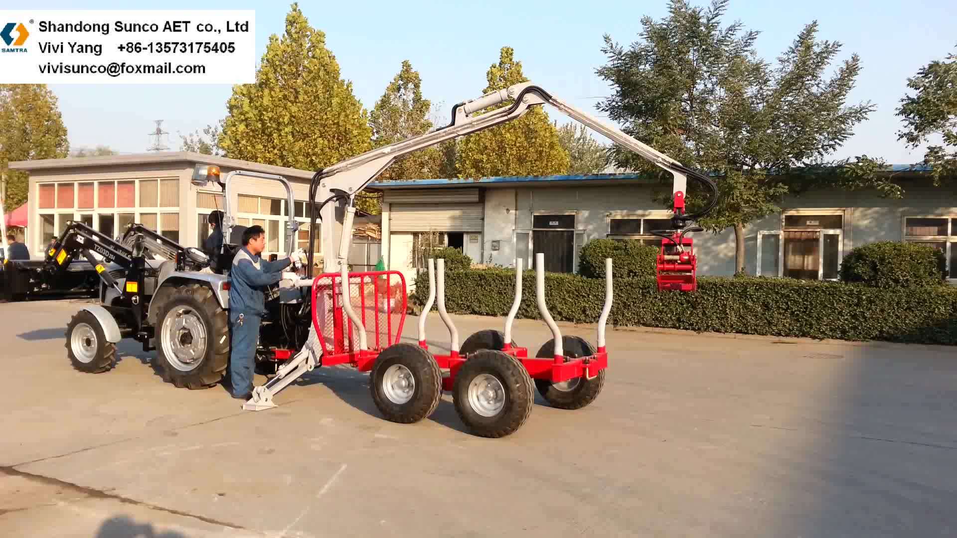 Small Timber Trailer 1t Zm1002 - Buy Zm1002 Log Trailer Timber,Timber ...