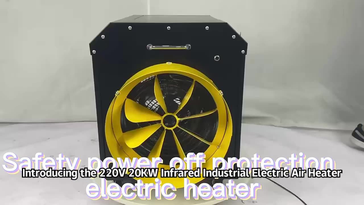 220v Smart Industrial Electric Air Heater 30kw Infrared Fan Heater With ...