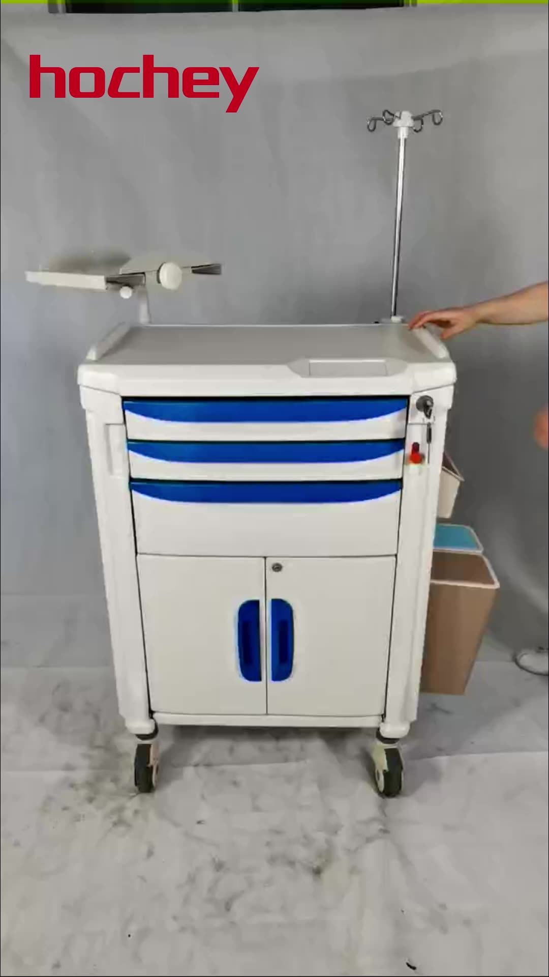 Mt Medical Hospital Trolley 3 Drawers Anesthesia Emergency Crash ...