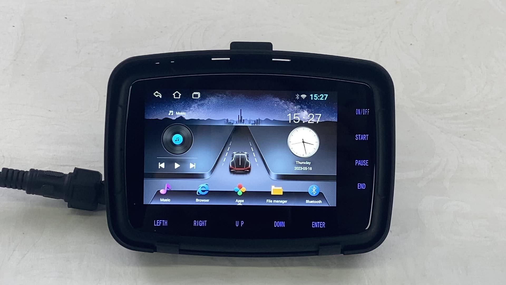 Android Car Radio Motorcycle Navigation Bracket Tower Carplay Dashboard ...