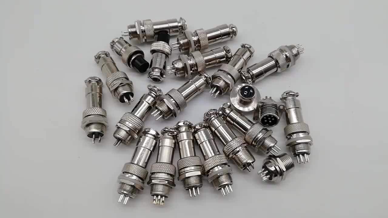 Gx12 6 Pin 12mm Threaded Connection Male Female Xlr Aviation Connectors ...