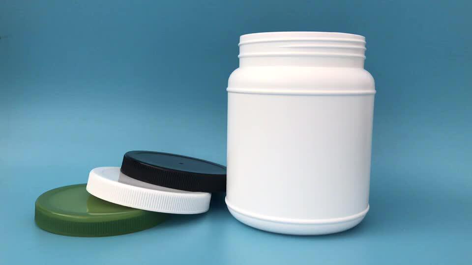 1500cc White Sport Drink Powder Container Jar Protein Powder Bottle ...