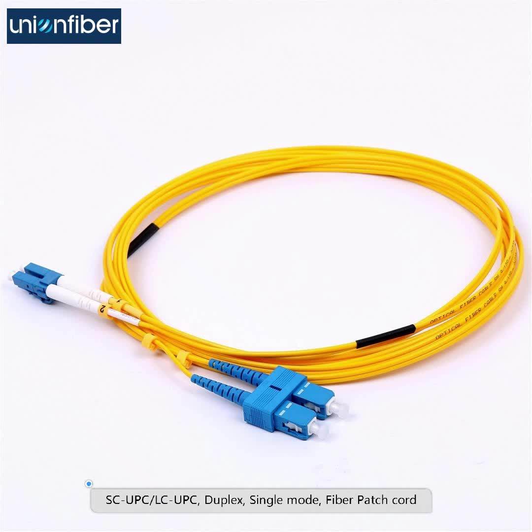 Sc Upc Lc Upc Simplex Single Mode G652d Fiber Optic Patch Cord Kabel ...