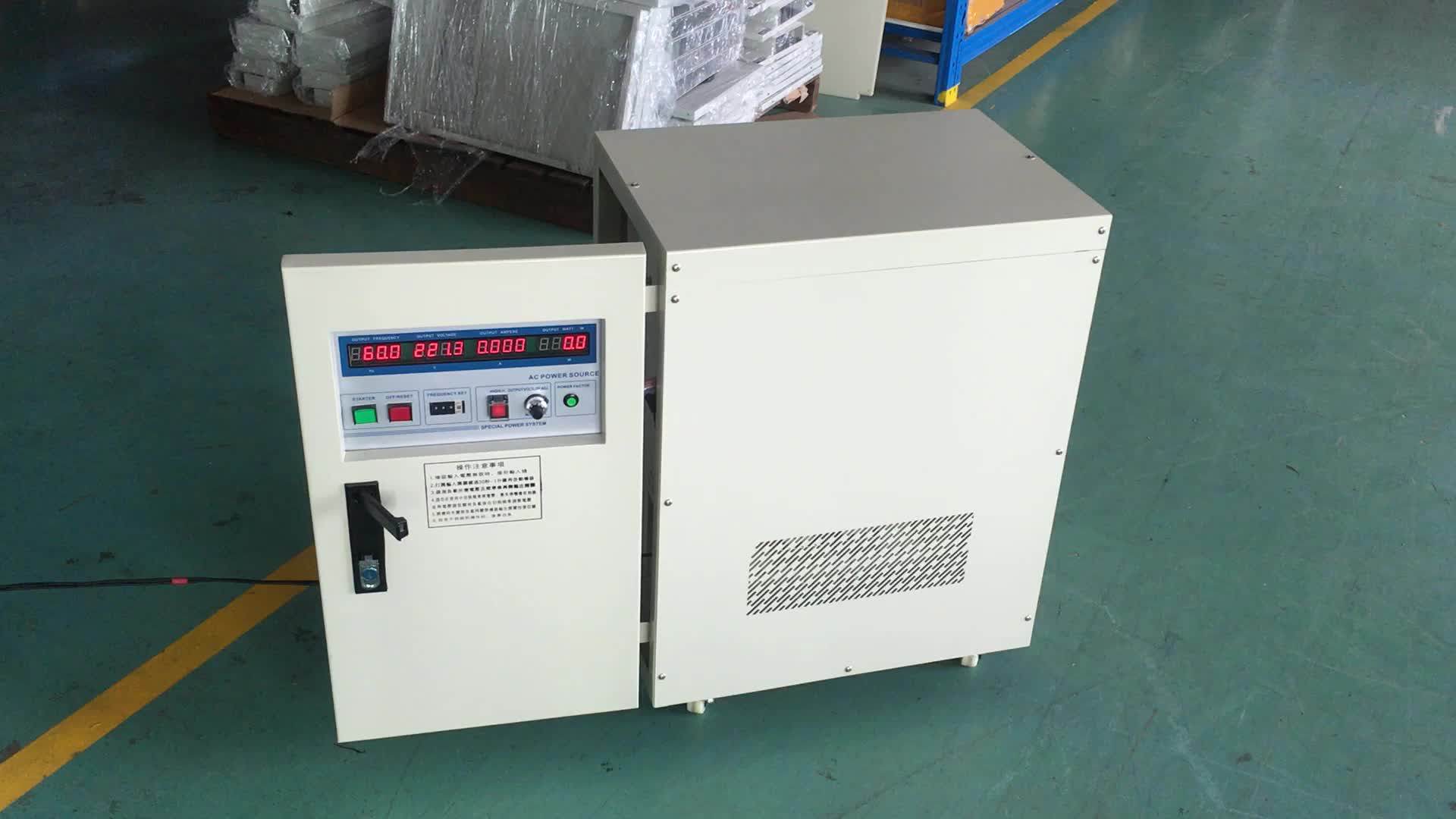 5kva Three Phase Variable Frequency Converter 50hz / 60hz To 400hz Or ...