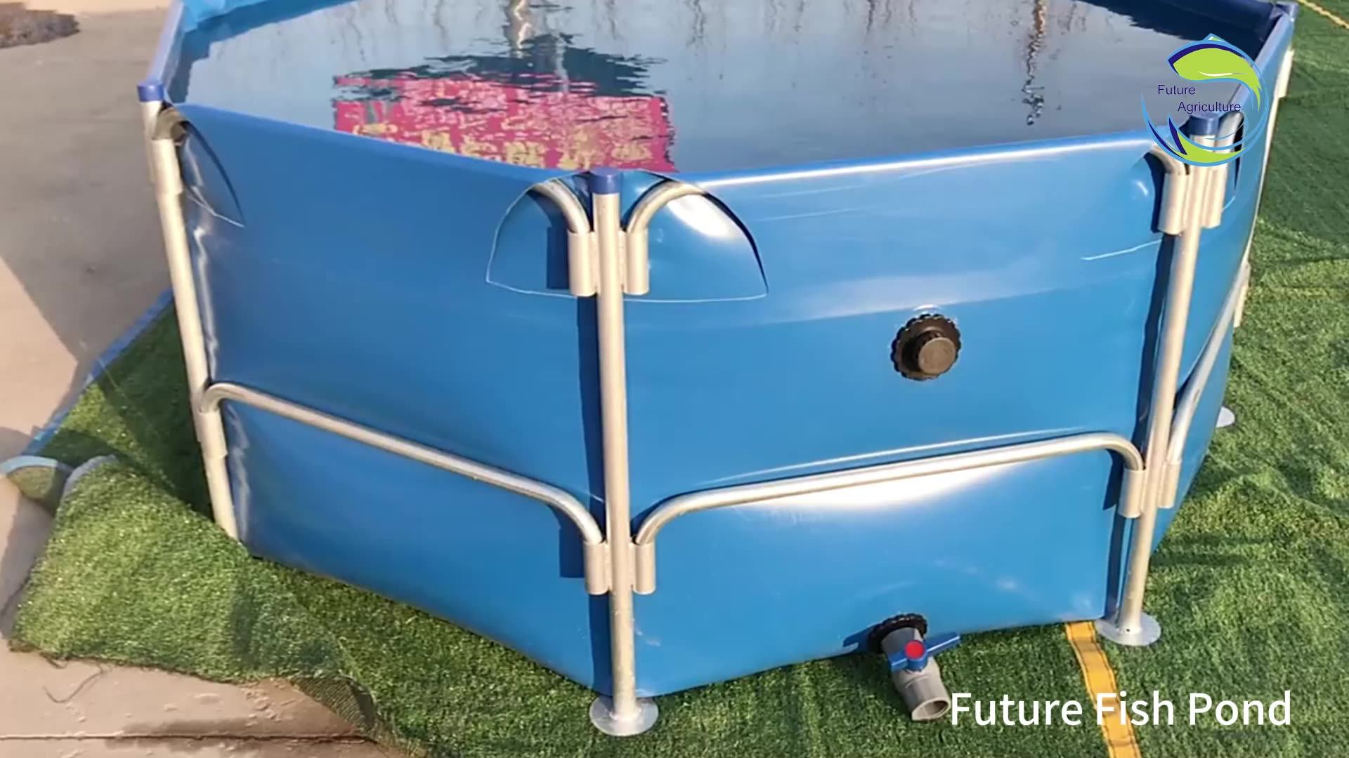 High Density Fish Tanks Farm Aquaculture Large High Capacity Galvanized ...