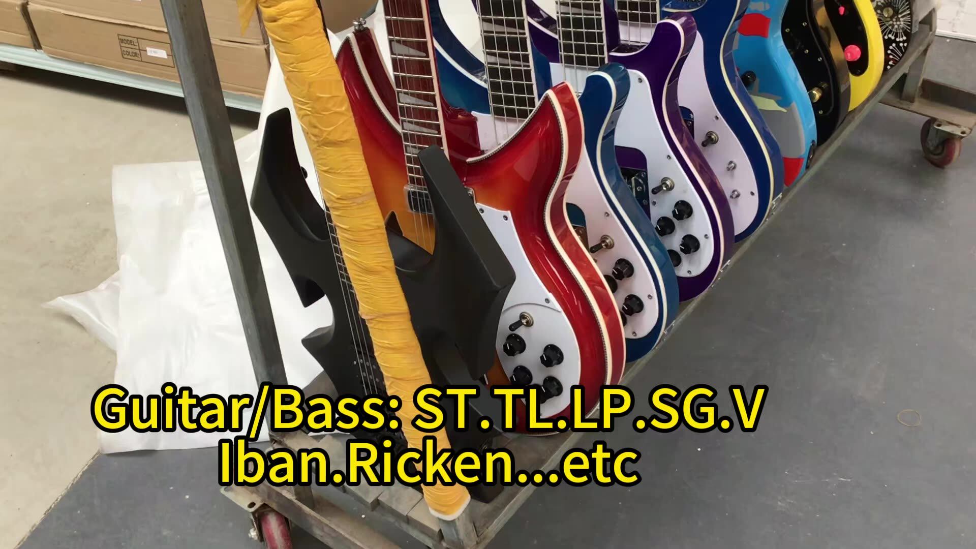 Ibn Brand High Quality 7v Electric Guitar Gold Color With Gold Hardware ...