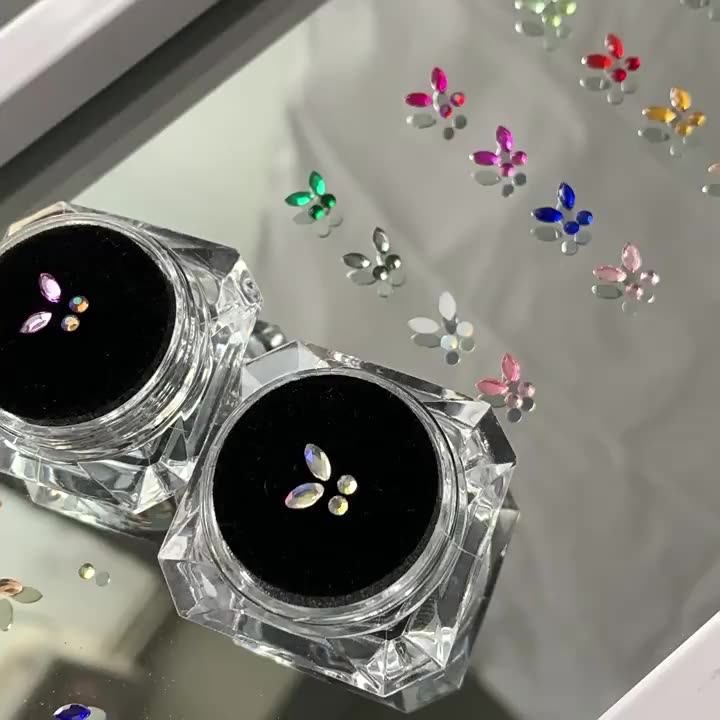 Colorful Crystal Butterfly Global Source Swarovski Tooth Crystals Tooth ...