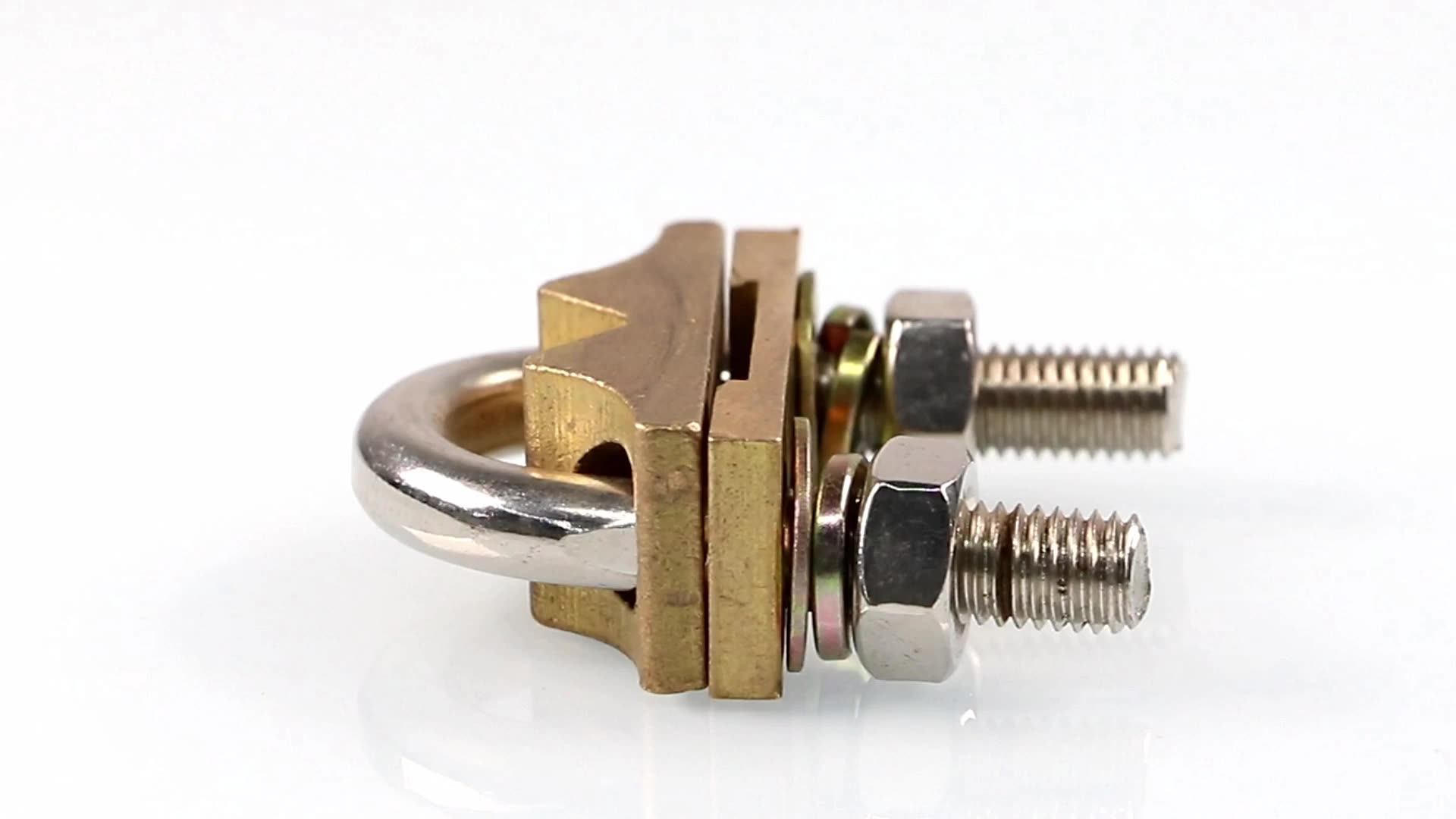 U Shape Bolt Earth Wire Clamp Ground Rod Copper Tape Clip - Buy U Bolt ...