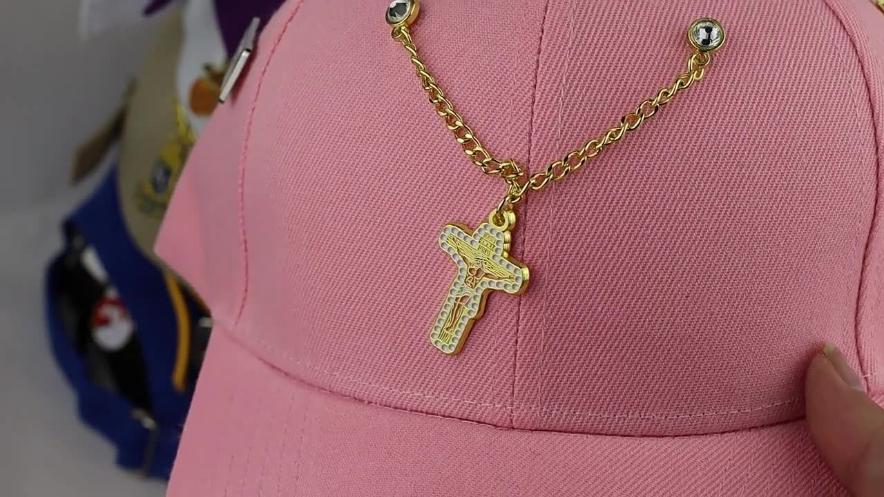 Wholesale Custom New Era Mexican Hat Clip With Chain Logo Metal Soft ...