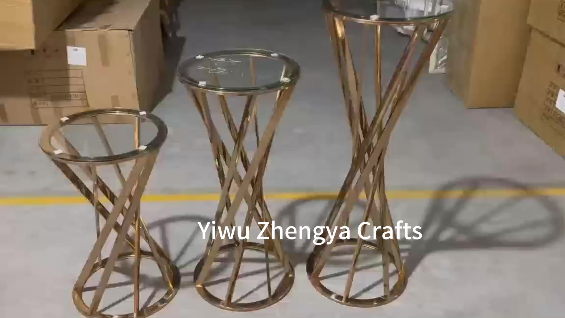 Wedding Gold Metal Pedestals Baby Shower Decor Cake Table Gold Plinth ...