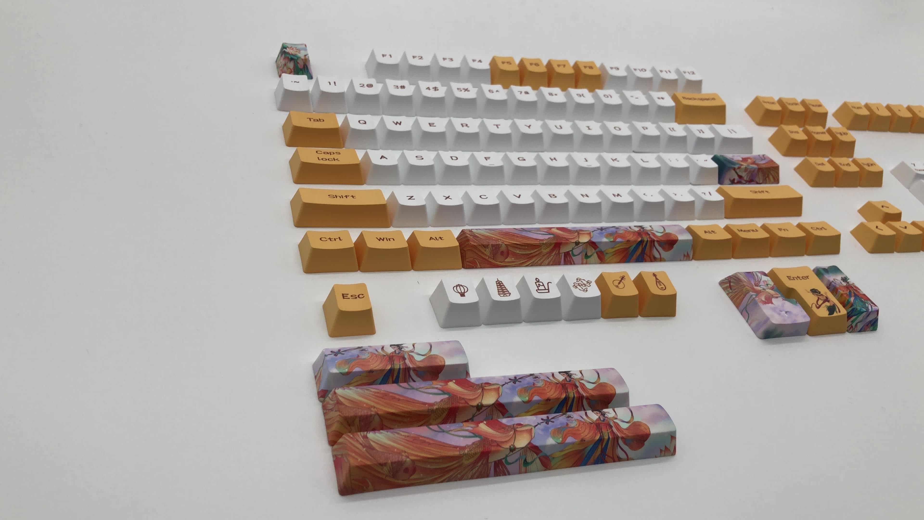 Custom Keycaps Pbt Mechanical Keyboard Oem Xda Cherry Colorful Pbt ...