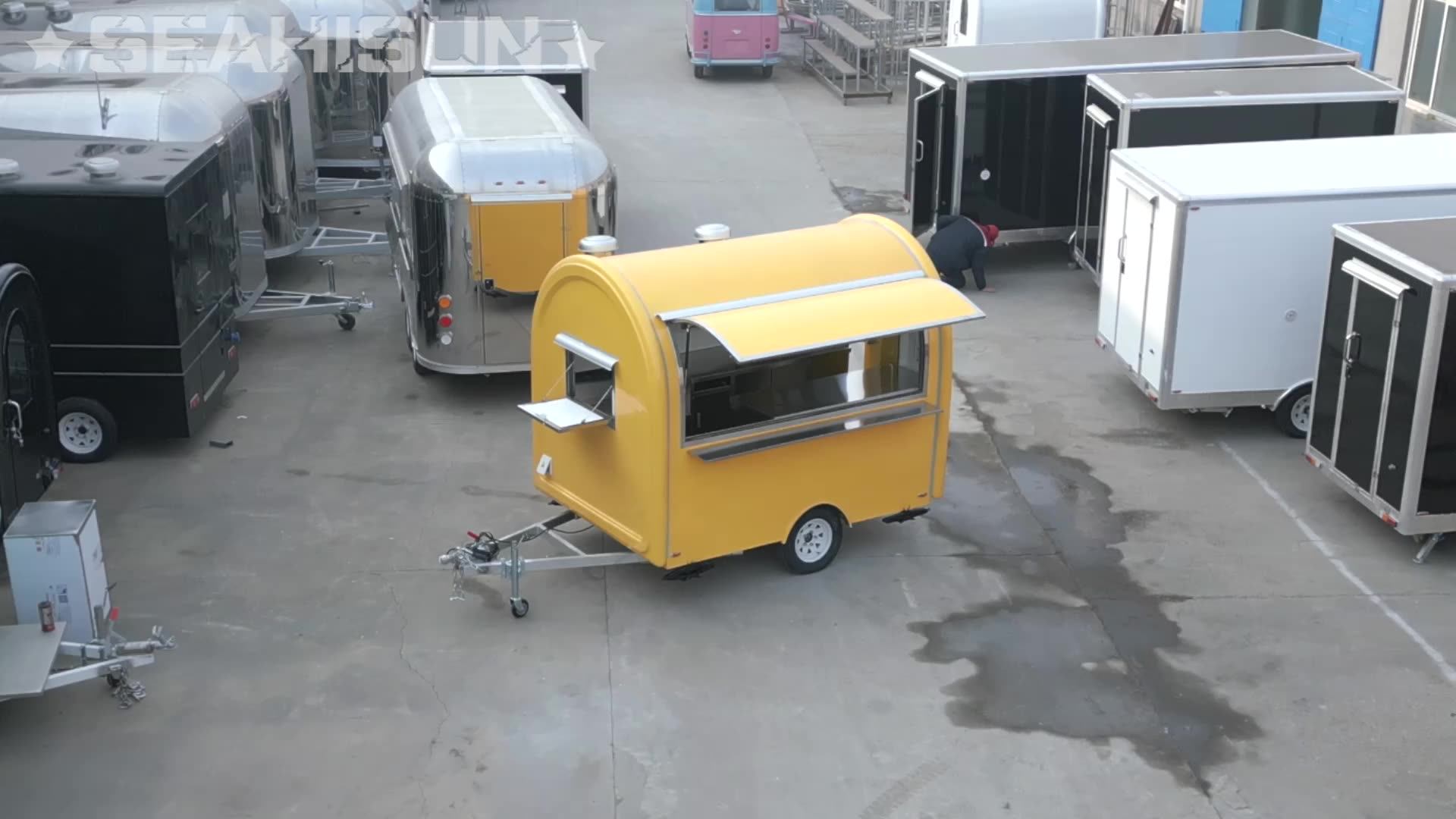 Mobile Food Truck With Full Kitchen Concession Mini Portable Food ...