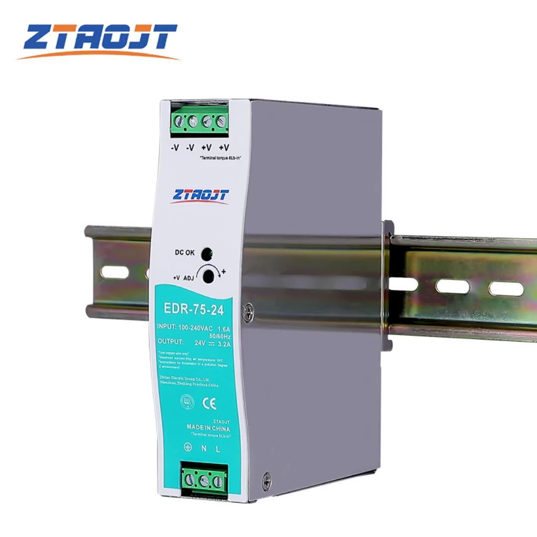 Din Rail 75w Edr-75-24 24v 3.2a Switching Power Supply With Led Drivers ...