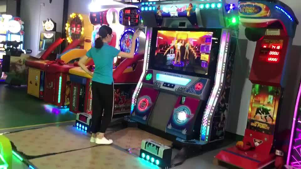 55 Inch Led Push Coin Game Dance Dance Revolution Arcade Machine ...