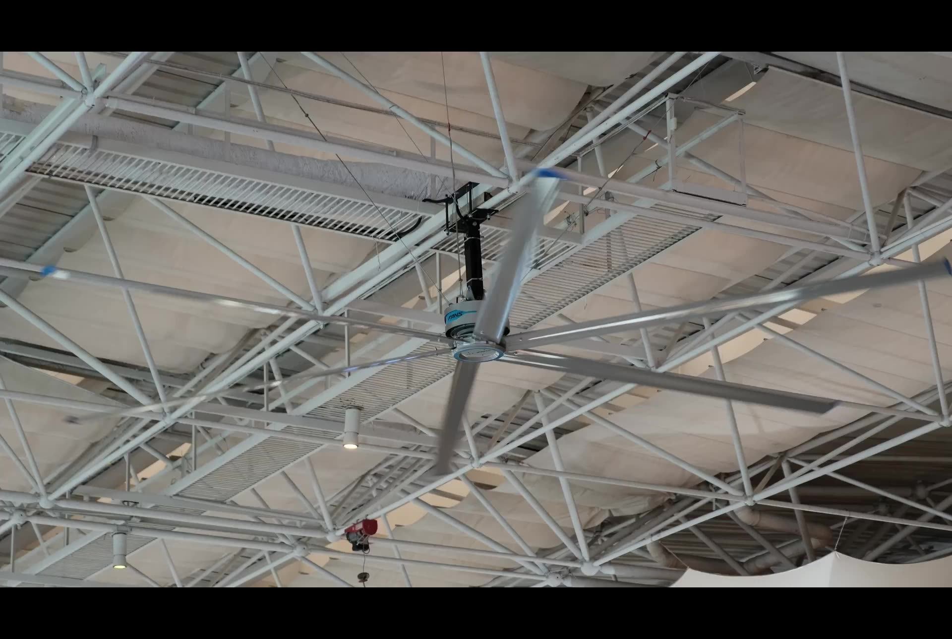 Rtfans Pmsm Direct Drive 24ft 7.3m Hvls Giant Industrial Ceiling Fans ...