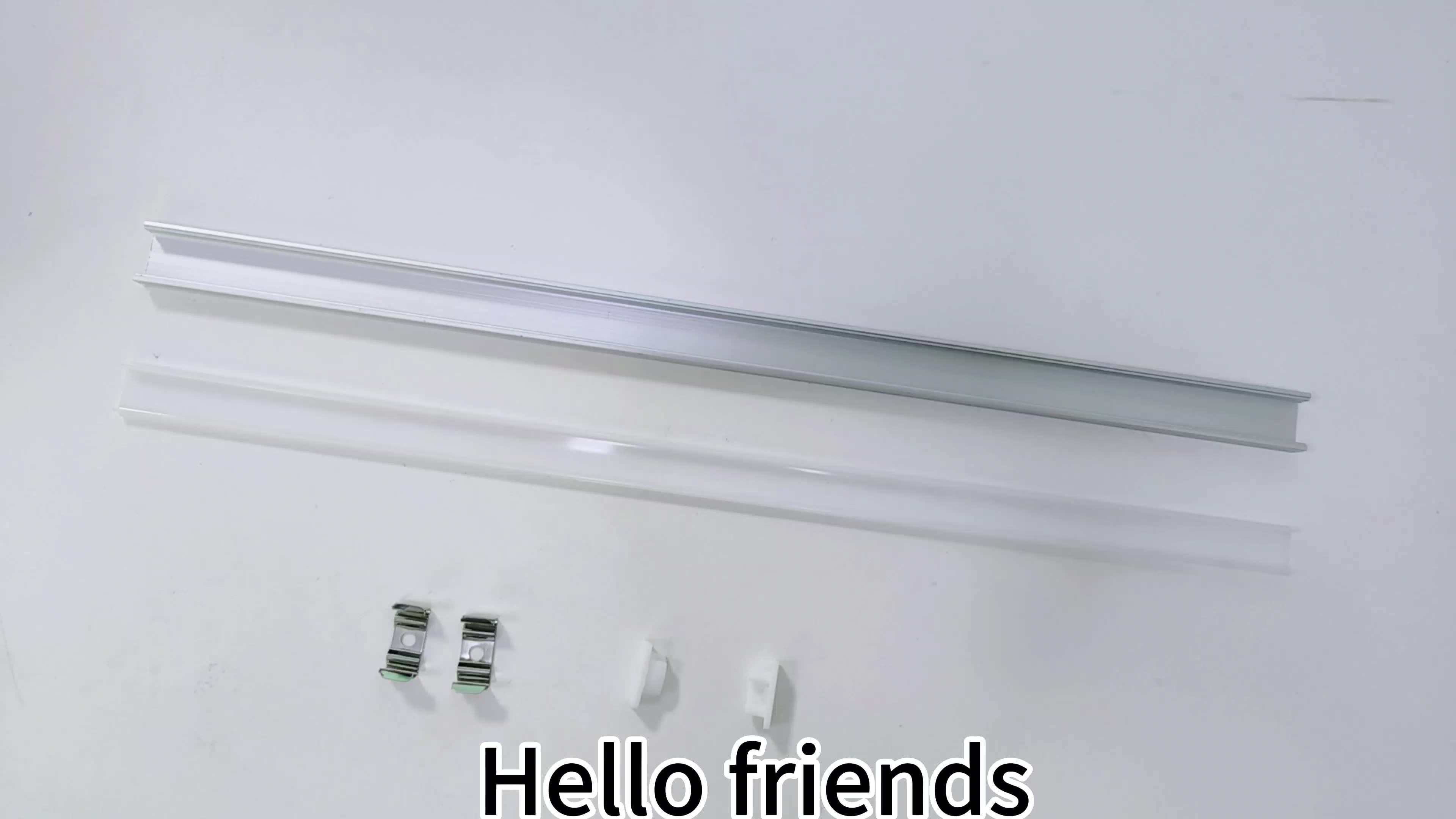 17*7mm Led Profile Bracket Recessed Installation Led Strip Aluminum ...