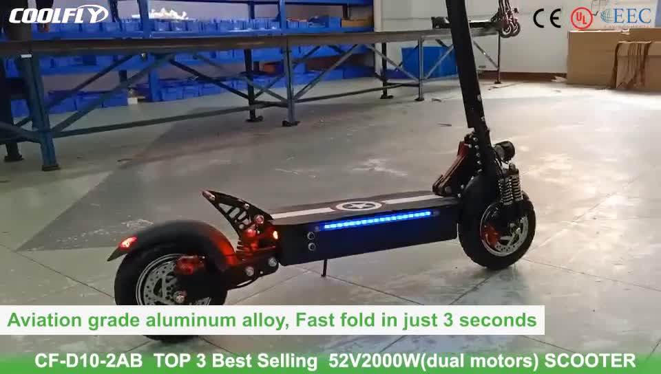 New Arrival 2000w Dual Motors Full Suspension Electric Scooter 3000 ...