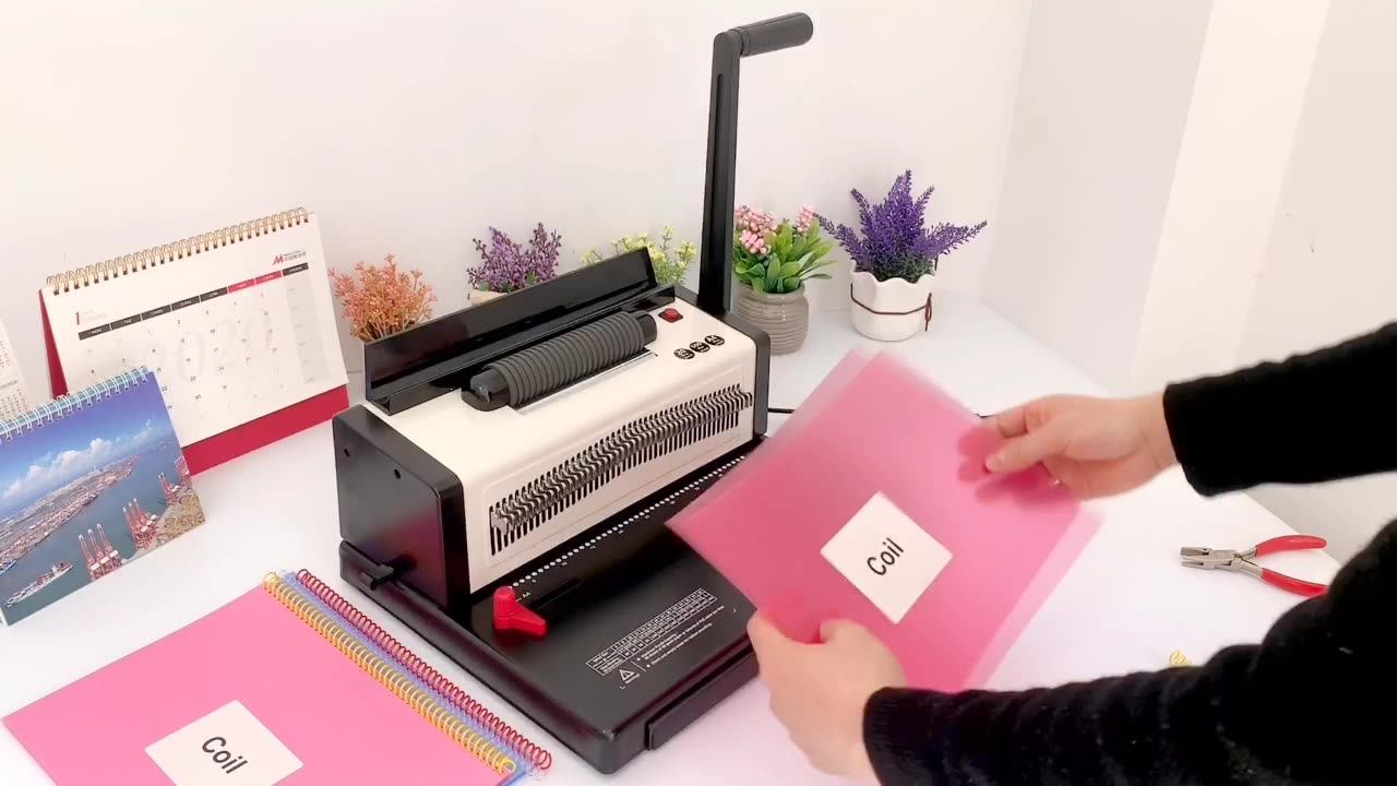 Tongo C9028a 전기 코일 나선형 의무 기계 책 의무 기계 나선형 플라스틱 책 의무 기계 코일 나선형 바인더 - Buy ...