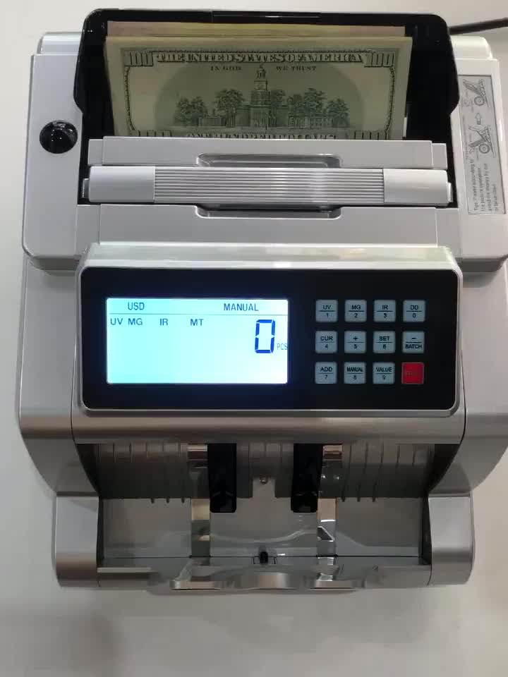 Al-6900w 2 Display Counterfeit Money Chekcing Machines Note Counting ...