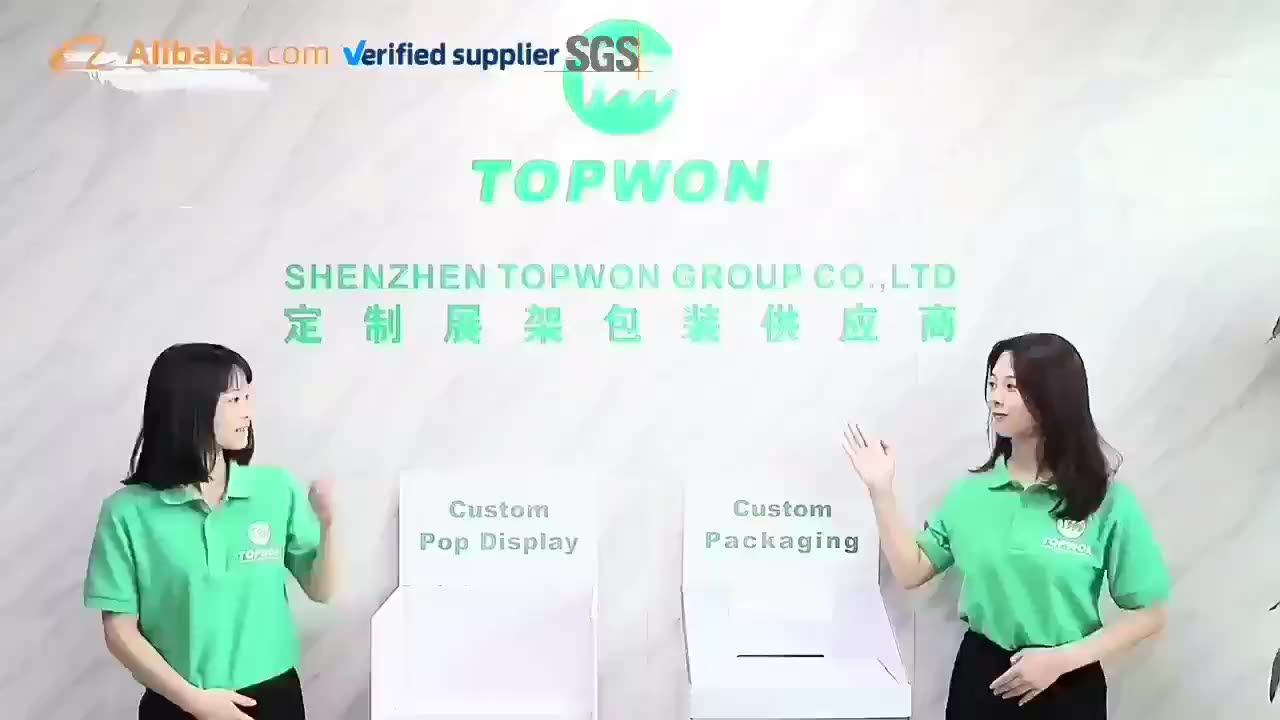 Supermarket Retail Counter Top Display Pdq Table Showcase With Led Light And Lcd Advertising ...