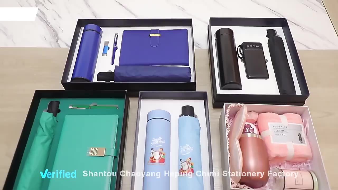 Annual Luxury Corporate Office Gift Kit Vacuum Mug + Neck Massager ...