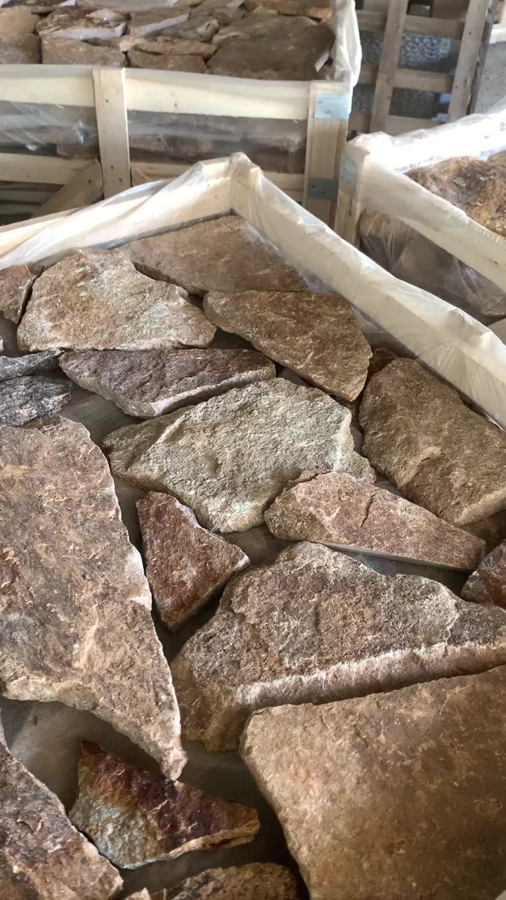 Stone Cladding Veneer Sheets Panels Random Stone Flagstone Stone Gravel ...