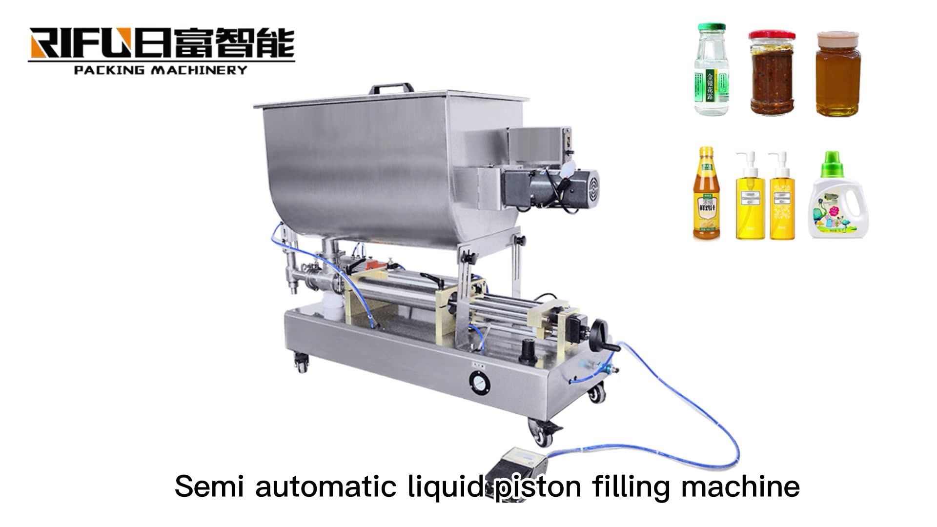 Small Volume Manual Pneumatic Filler Liquid Bottle Jar Soap Jam Filler ...