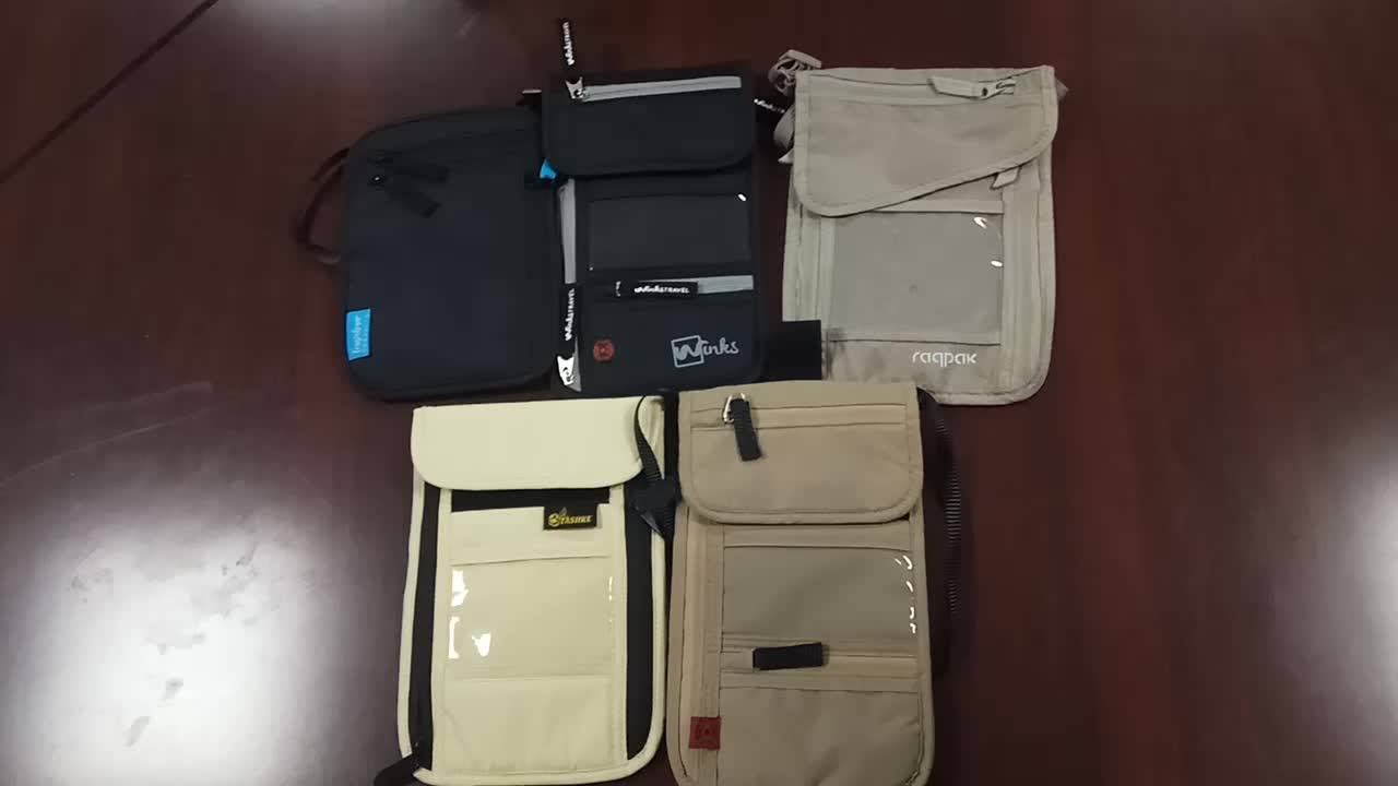 Waterproof Neck Pouch Stash Rfid Blocking Travel Passport Wallet - Buy ...