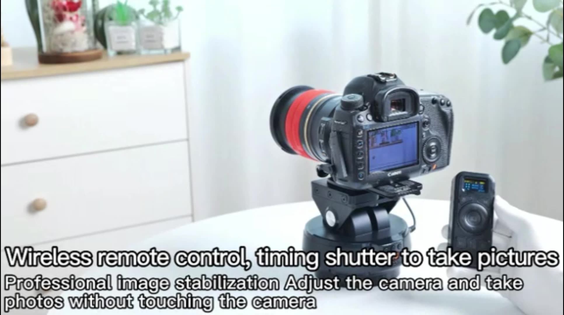 Motorized Rotating Panoramic Head Remote Control Pan Tilt Head With ...