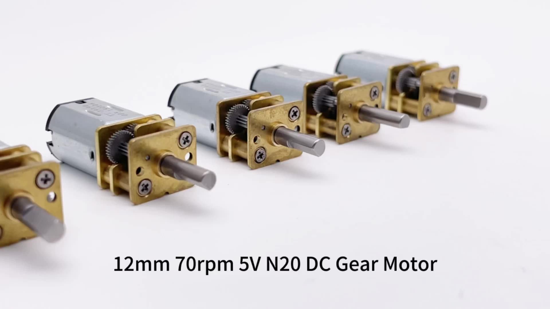 High Torque Low Noise 70rpm 720rpm Micro Mini Small Brushed 5v 12mm N20 ...