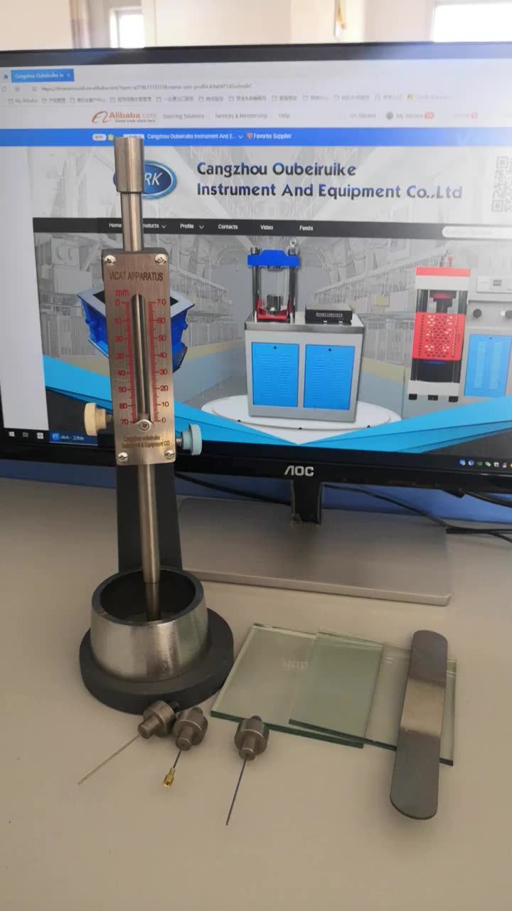Alat Tes Vicat,Peralatan Jarum Vicat Standar Dan Waktu Pengaturan - Buy ...