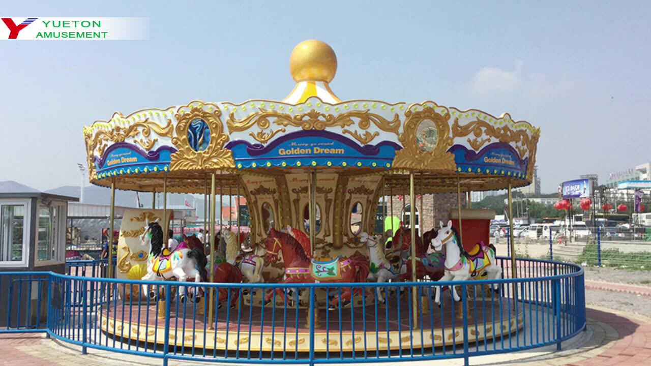 24 Seats Luxury Big Fairground Manege Forain Merry Go Round European ...